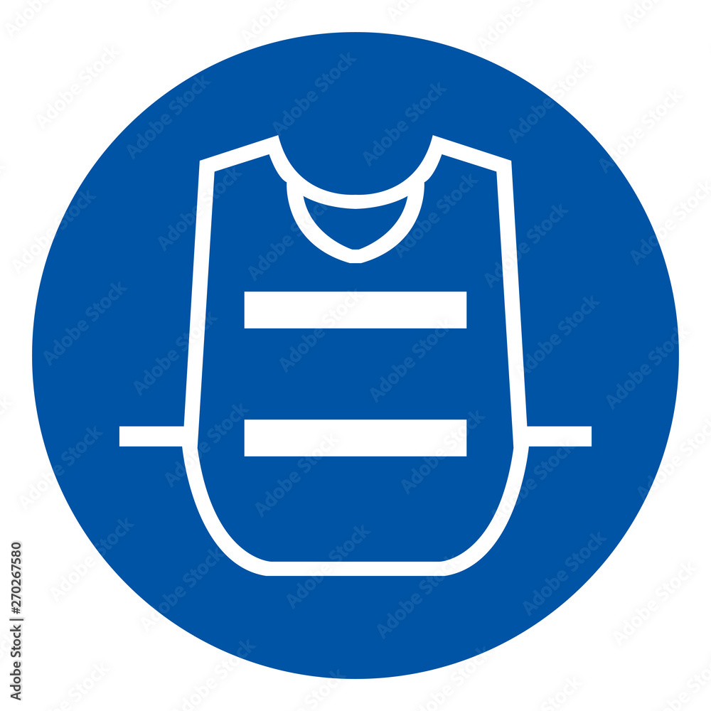 Wear Vest Symbol Sign,Vector Illustration, Isolated On White Background ...