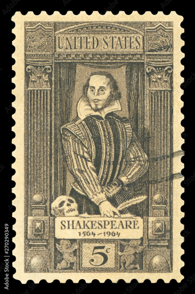 USA- CIRCA 1964: Postage stamp printed in The United States of America ...