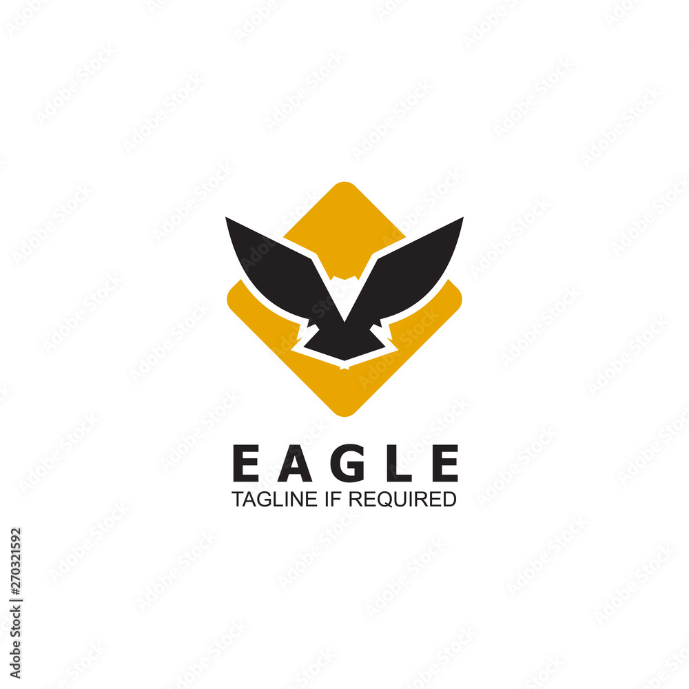 Eagle logo inspiration vector template Stock Vector | Adobe Stock