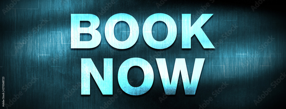 Book Now abstract blue banner background Stock Illustration | Adobe Stock
