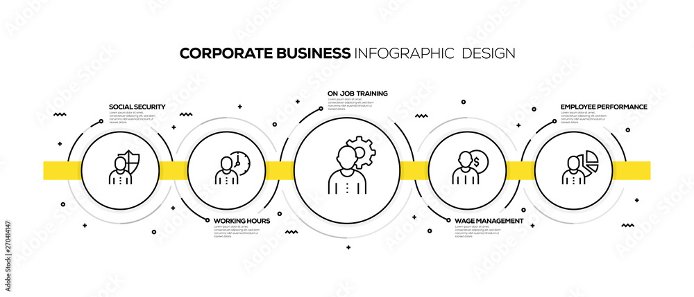 CORPORATE BUSINESS INFOGRAPHIC DESIGN Stock Illustration | Adobe Stock