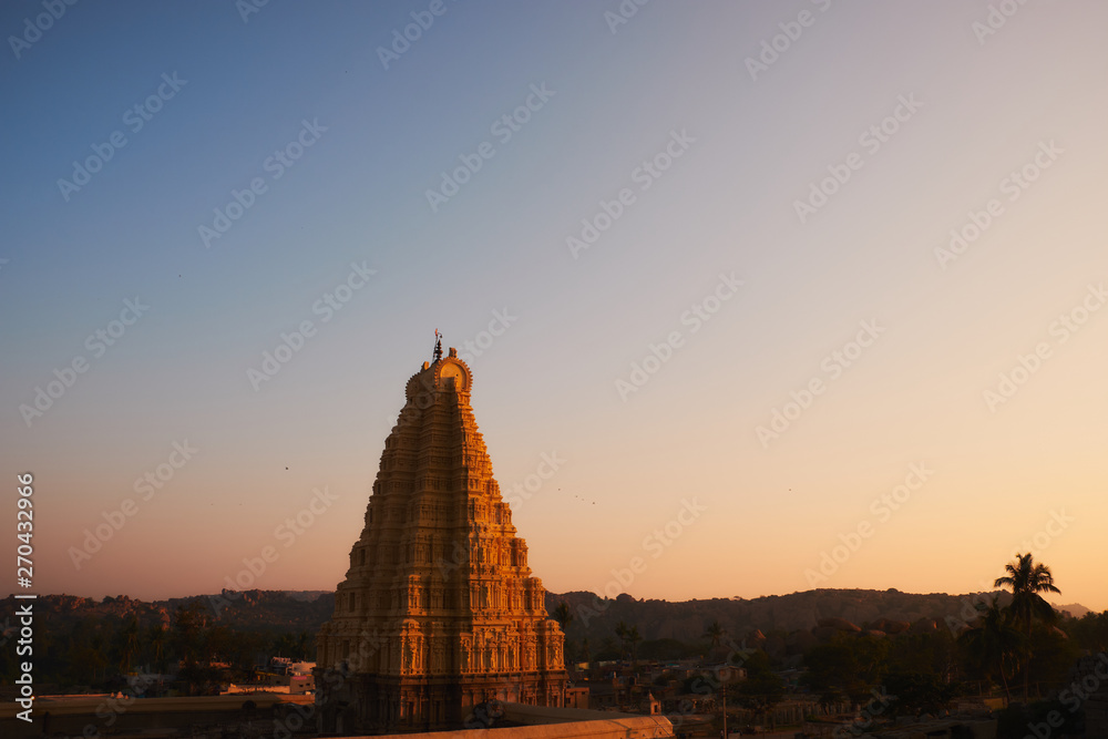 Virupaksha Temple is located in Hampi in the Ballari district of ...