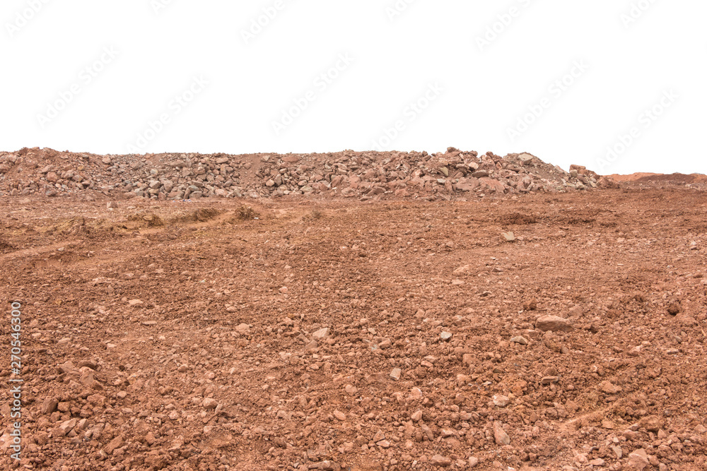 Large areas of gravel land and construction waste on construction sites ...