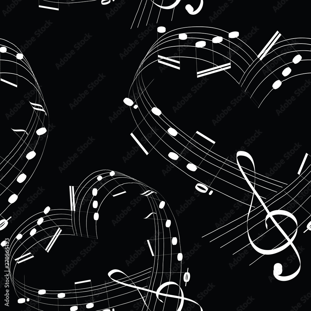 Black And White Music Notes Backgrounds
