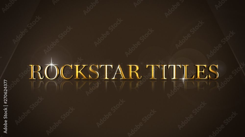 Rockstar Titles Stock Template | Adobe Stock