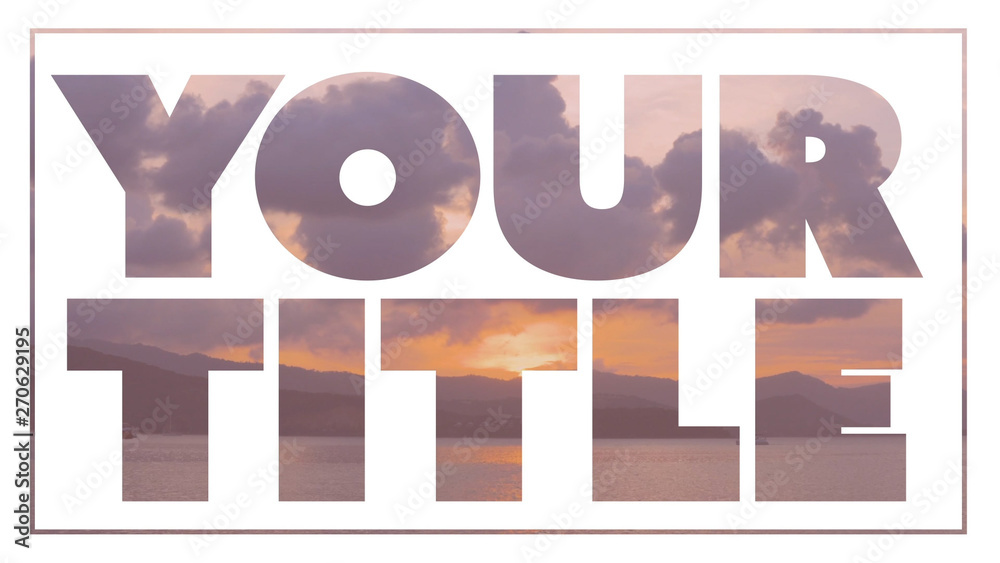Cut Out Titles Stock Template | Adobe Stock