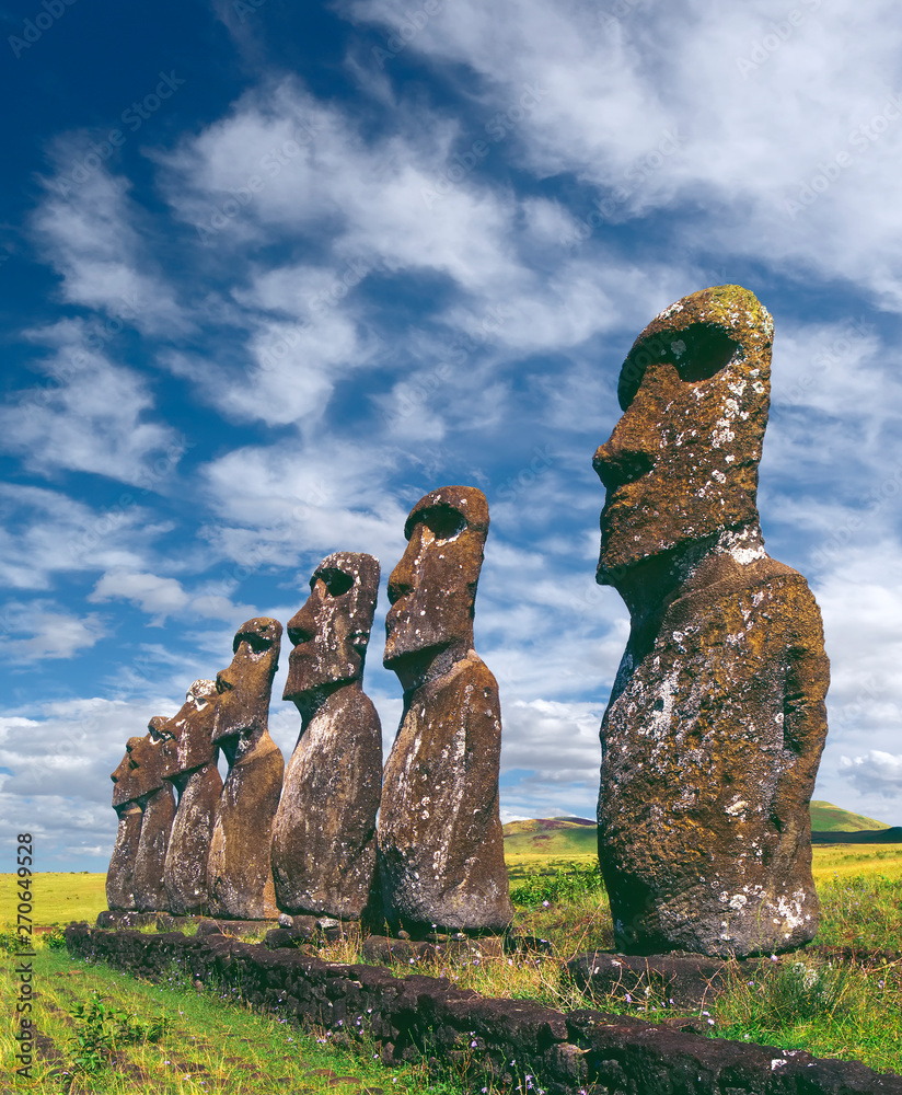 Moai Statues Stock Photo | Adobe Stock