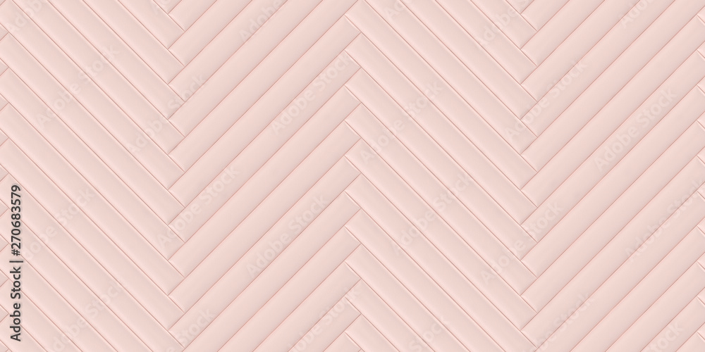Soft convex wall panels, in light pink skin. Herringbone shape. High ...
