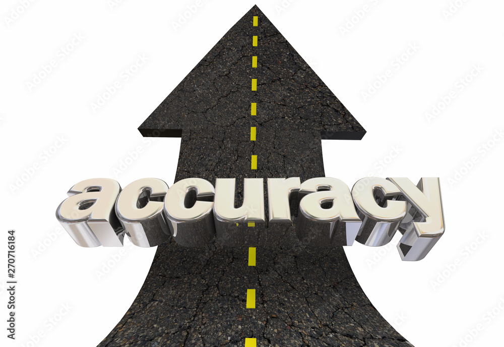 Accuracy Improve Correct Answers Percentage Road Arrow Up Word 3d ...