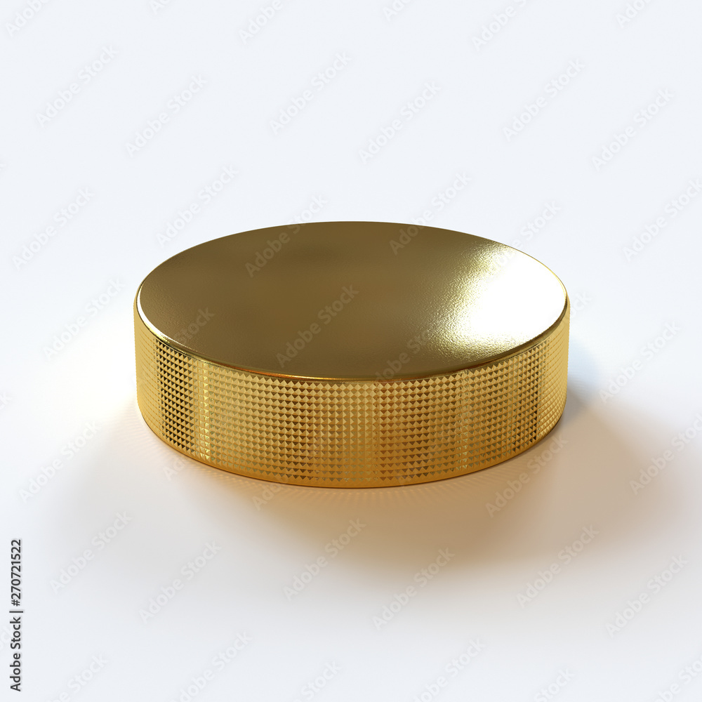 Poster Gold Ice Hockey Puck – Wall Art | UkPosters