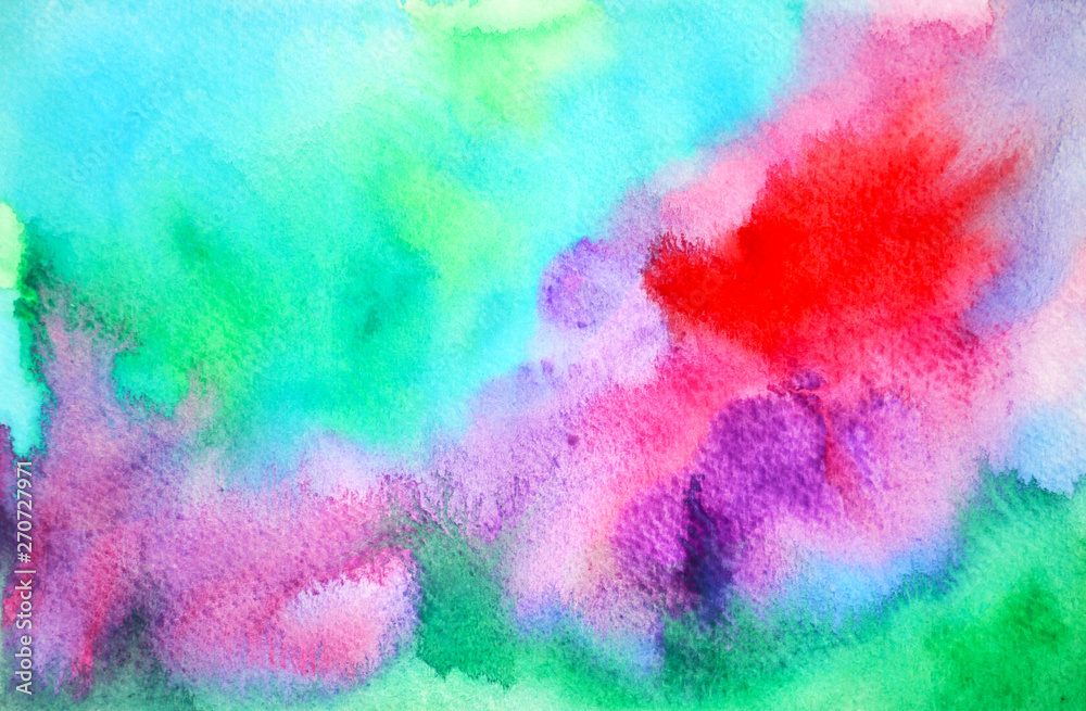 abstract color power spiritual art watercolor painting illustration ...