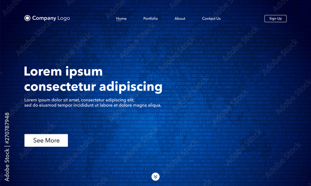 Landing Page. Asbtract background website. Template for websites, or ...