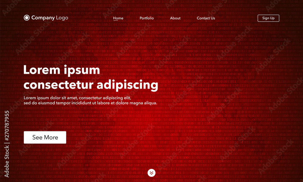 Landing Page. Asbtract background website. Template for websites, or ...