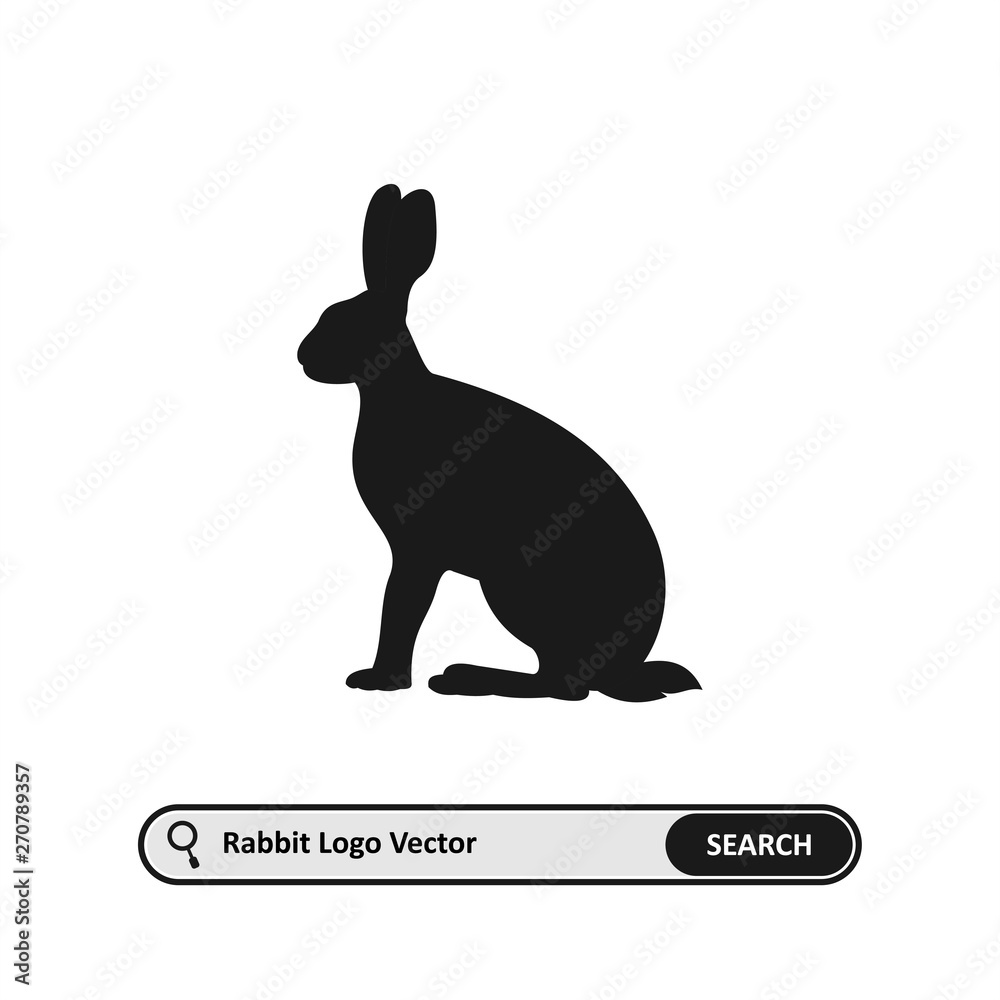 Rabbit Logo Template, can use for landing page, template, ui, web ...