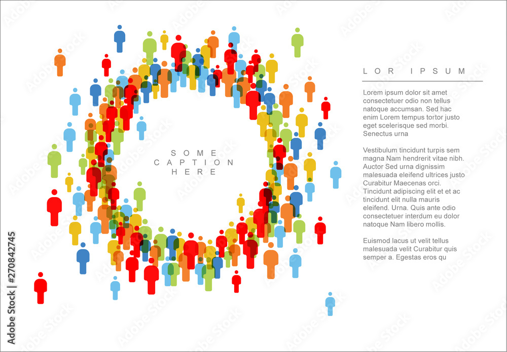 Graphic Icons of People Layout Stock Template | Adobe Stock