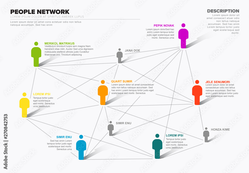 Icons Community Network Layout Stock Template | Adobe Stock