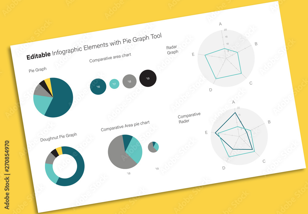 Editable Graph Elements for Data Visualization Layouts Stock Template ...