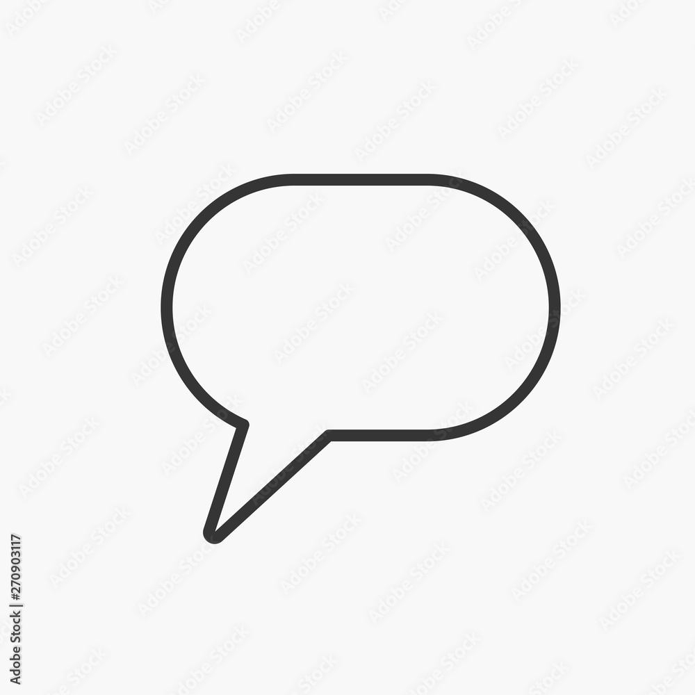 Speech bubble icon. New trendy style speech bubble for your web, comic ...