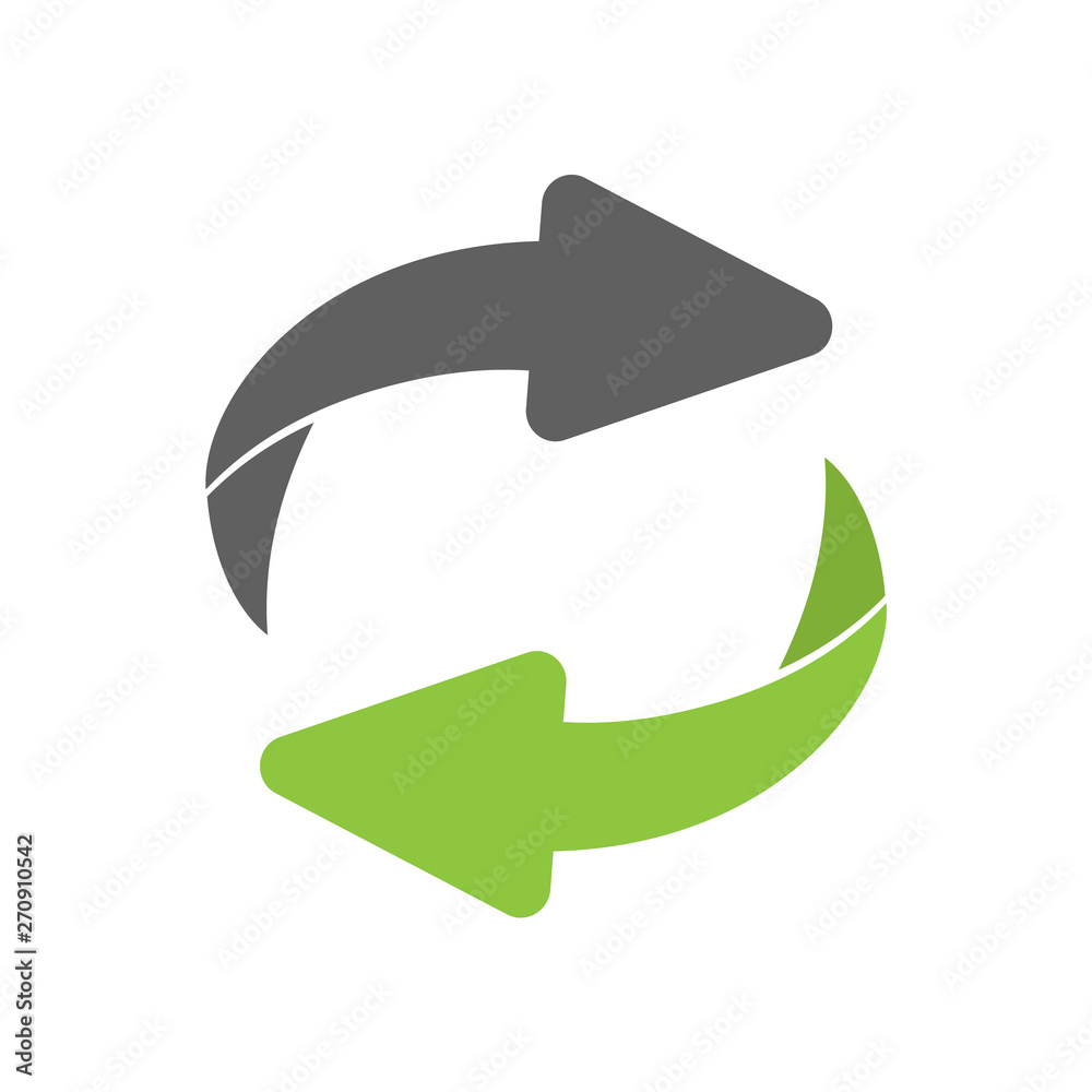 Reverse Exchange icon. Flip over or turn arrow. Reverse sign Stock ...