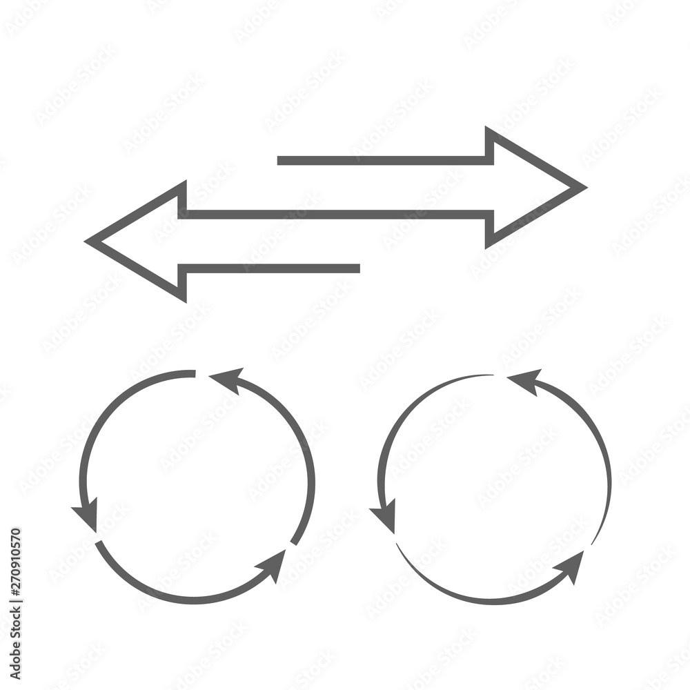 reverse icon. Flip over or turn arrow. Reverse sign Stock Vector ...