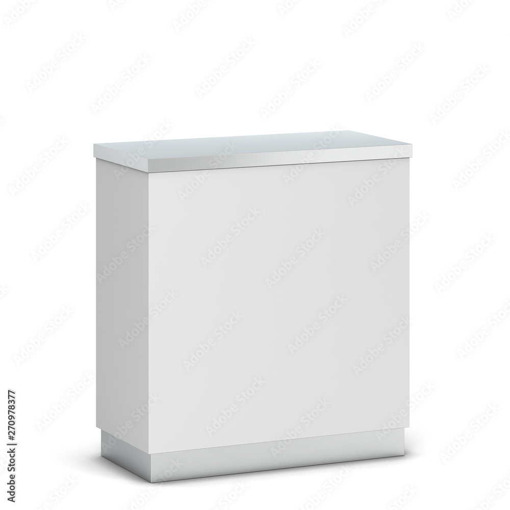 Blank counter stand mockup Stock Illustration | Adobe Stock