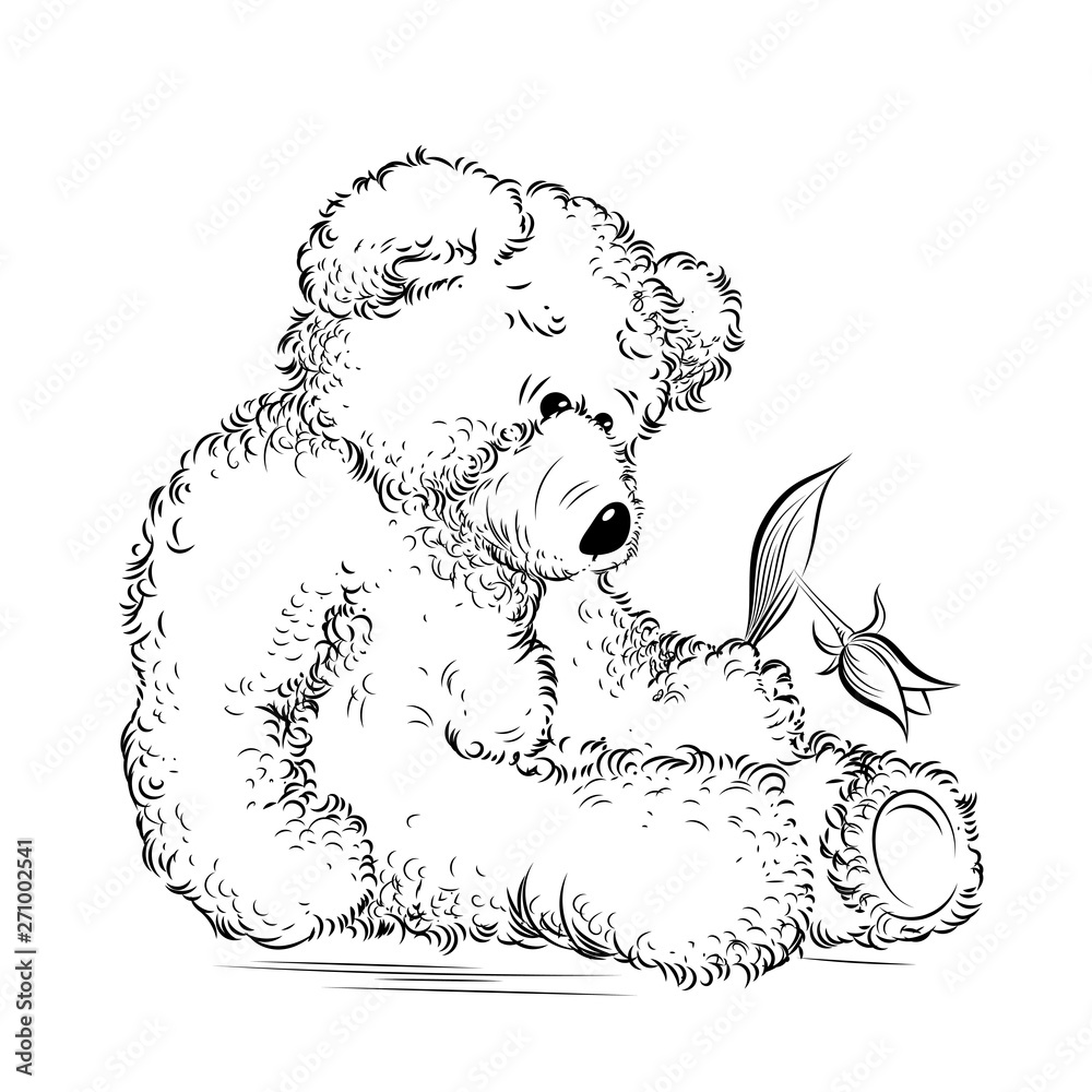 Broken Teddy Bear Drawing