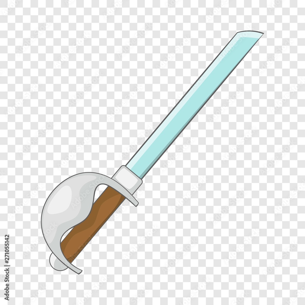 Cutlass sword icon. Cartoon illustration of cutlass sword vector icon ...
