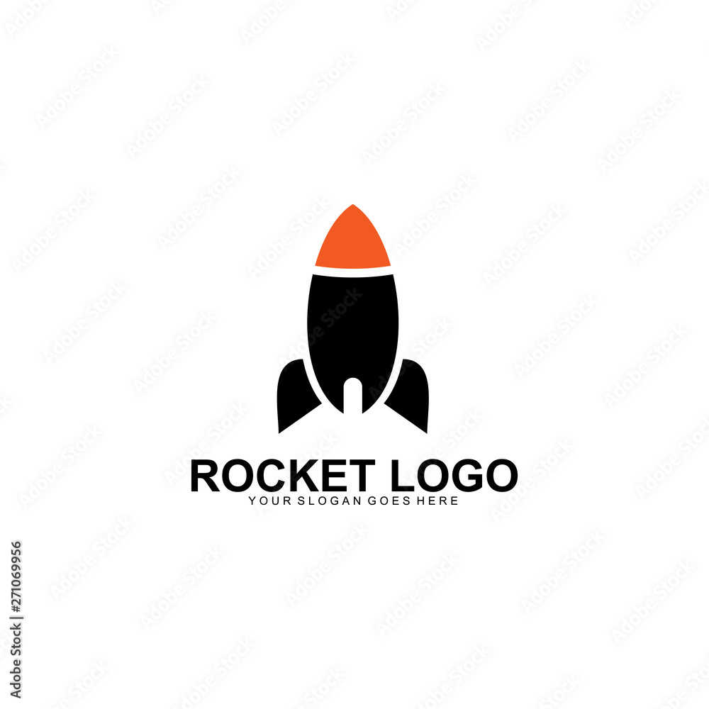 Rocket logo design vector template Stock Vector | Adobe Stock