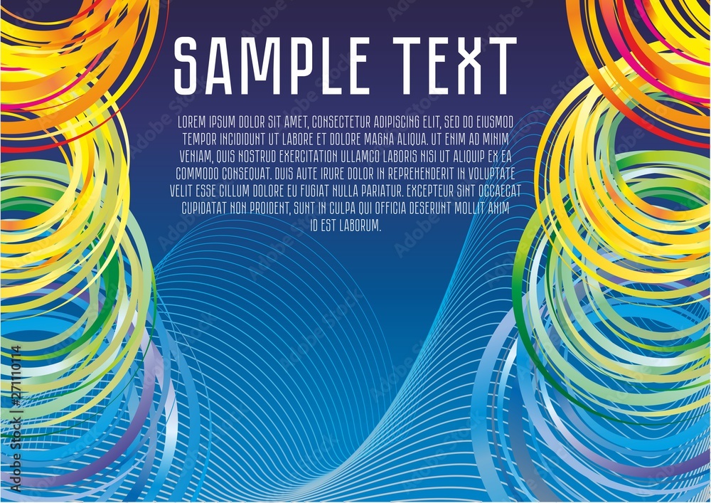 Beautiful fantastic background for infographics, abstract vector ...