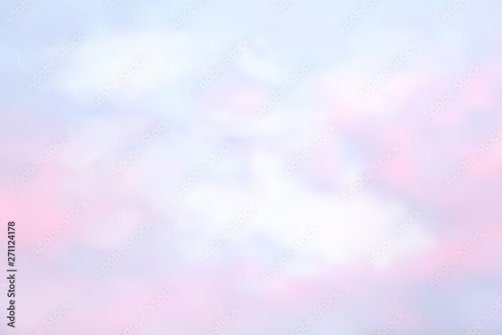 Vector illustration of fantasy sky background and pastel color. Stock ...
