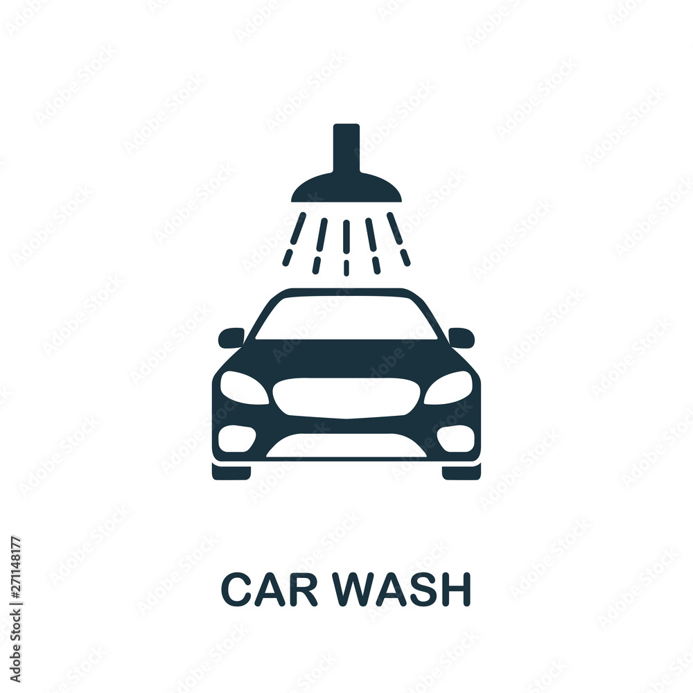 Car Wash icon. Creative element design from icons collection. Pixel ...