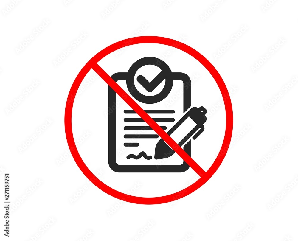 No or Stop. Rfp icon. Request for proposal sign. Report document symbol ...