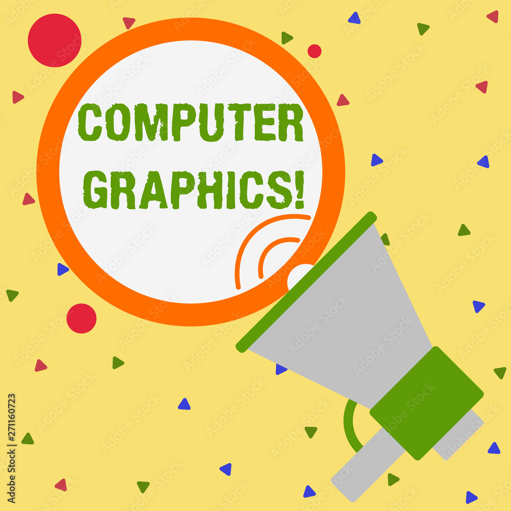 Conceptual hand writing showing Computer Graphics. Concept meaning ...