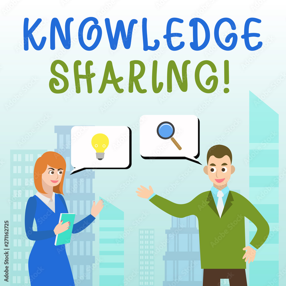 Knowledge Sharing Cartoon