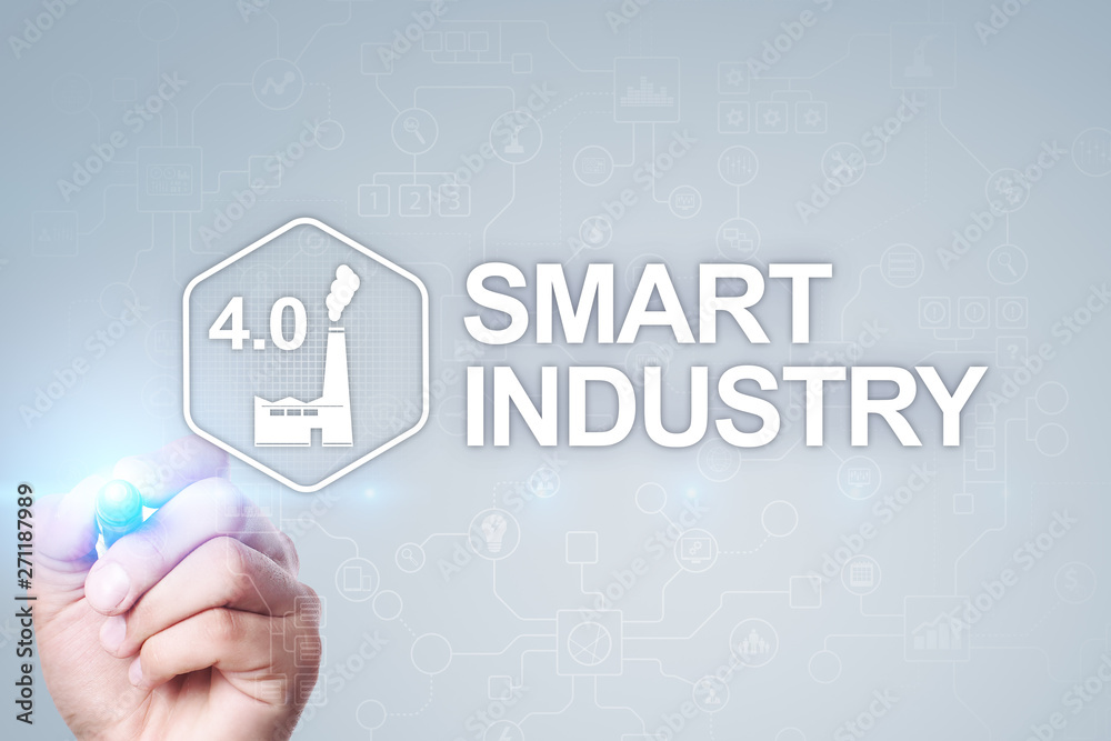 Smart industry. Industrial and technology innovation. Modernization and ...