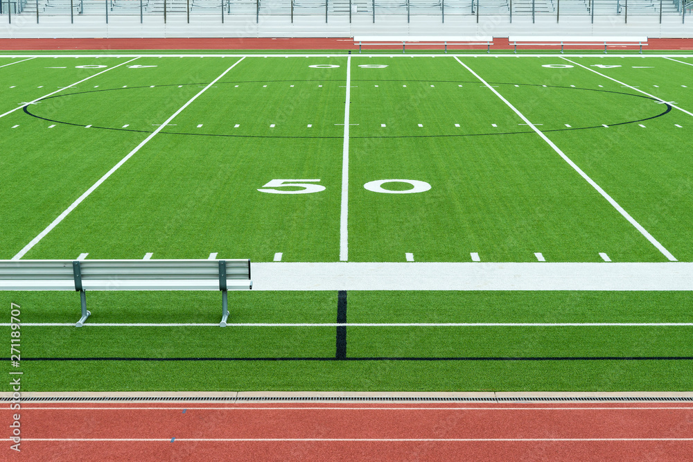 Empty American Football Stadium