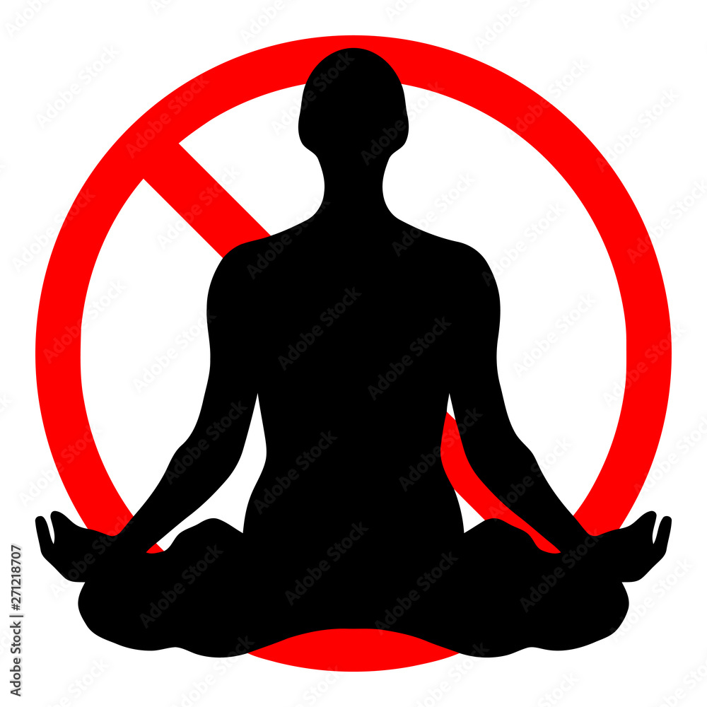 No Yoga Clipart Stock Vector | Adobe Stock