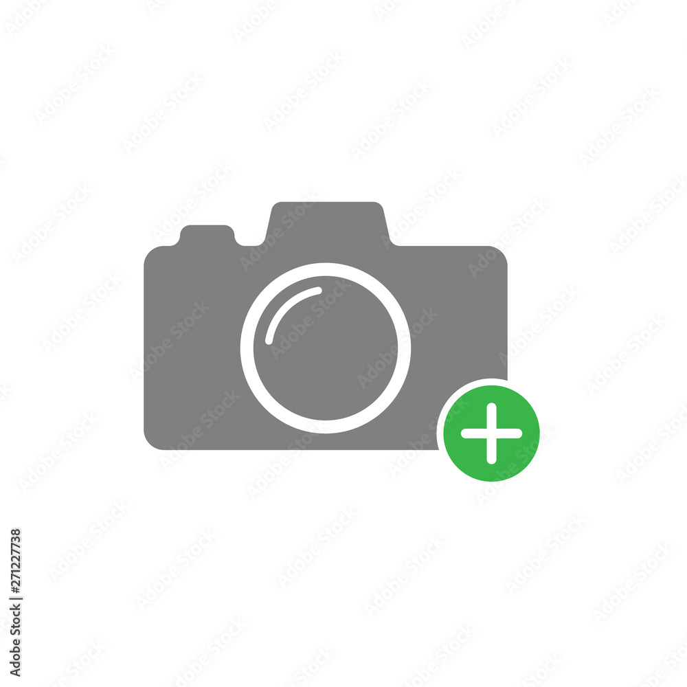 Add photo icon simple design Stock Vector | Adobe Stock