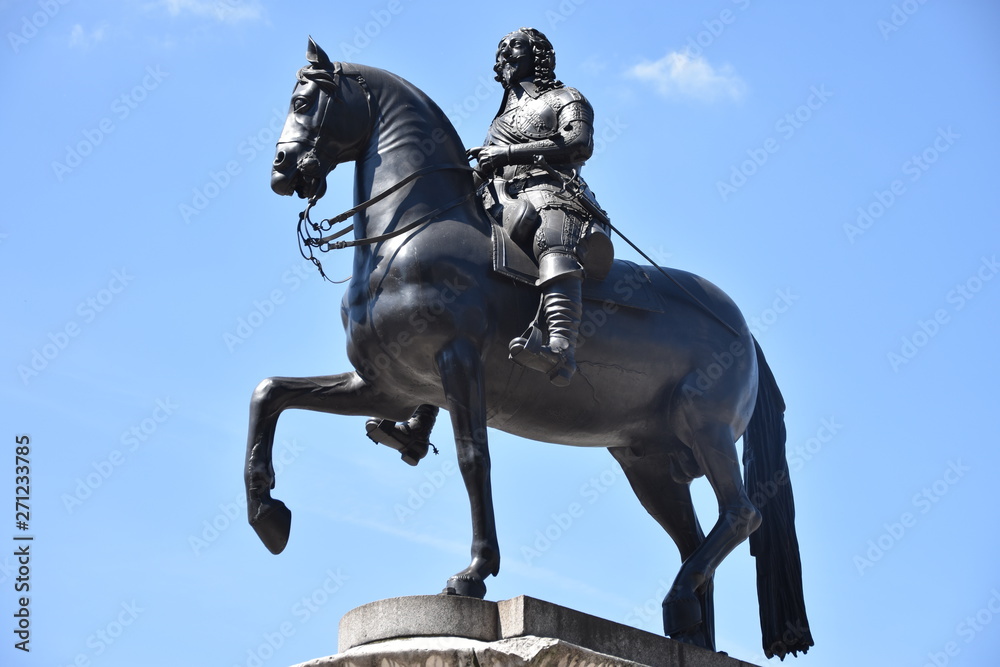 Statue of King Charles I in London in UK Stock Photo | Adobe Stock