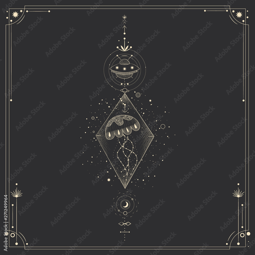 Vector illustration set of moon phases. Different stages of moonlight ...