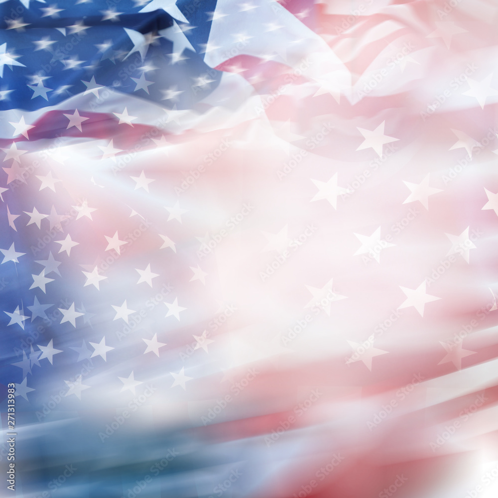 Blurred USA flag America background Stock Photo | Adobe Stock
