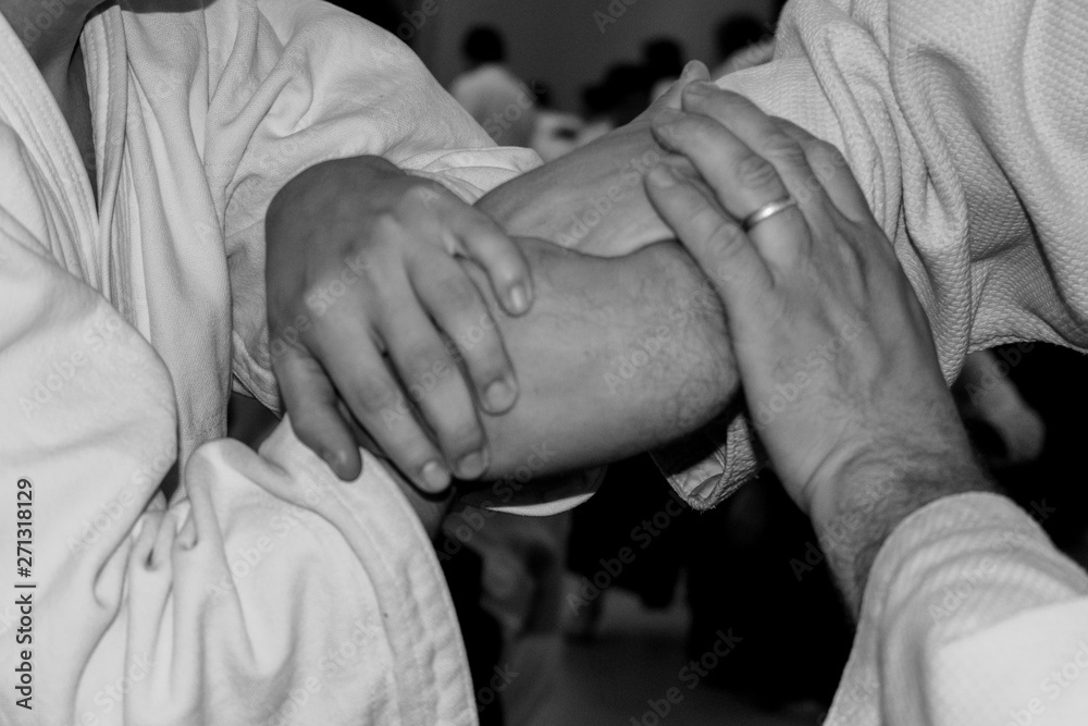 Nikkyo, immobilization technique of the Japanese martial art called ...