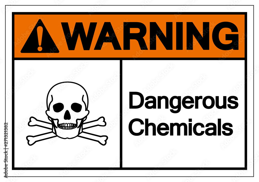 Warning Dangerous Chemicals Symbol Sign, Vector Illustration, Isolate ...