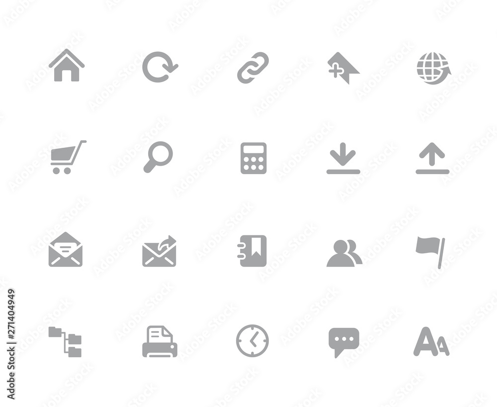 Website Icons // 32 pixels Icons White Series - Vector icons designed ...