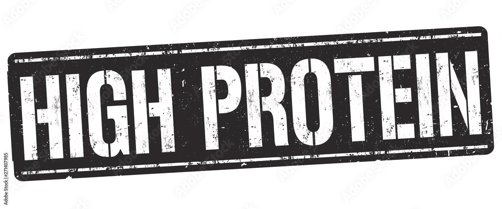 High protein sign or stamp Stock Vector | Adobe Stock