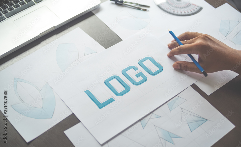 Graphic designer creative design sketch drawing logo Trademark brand ...