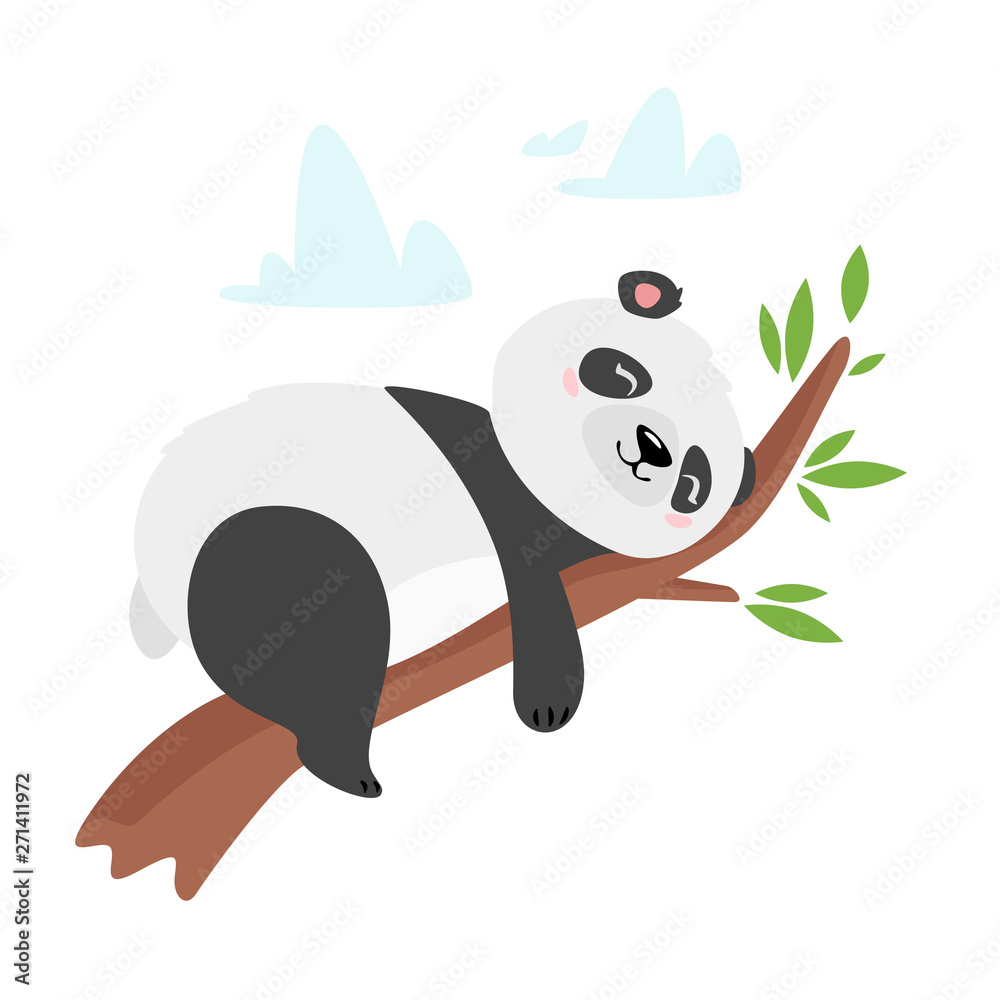 Lazy Panda Drawing