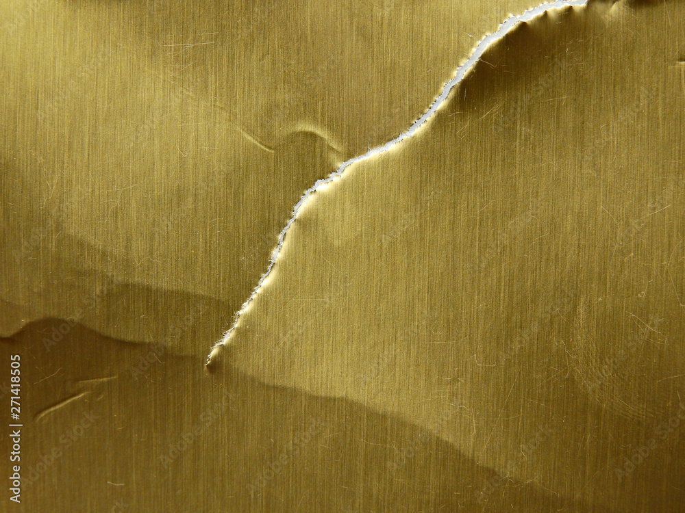 torn gold paper texture, crumpled paper Stock Photo | Adobe Stock