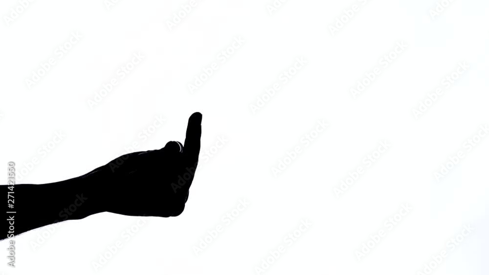 Male hand showing rude gesture indicating. Human hand sign showing ...