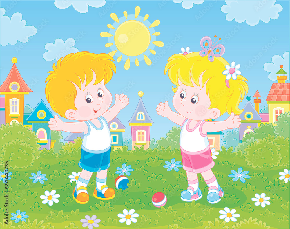 Sunny Summer Day Clip Art